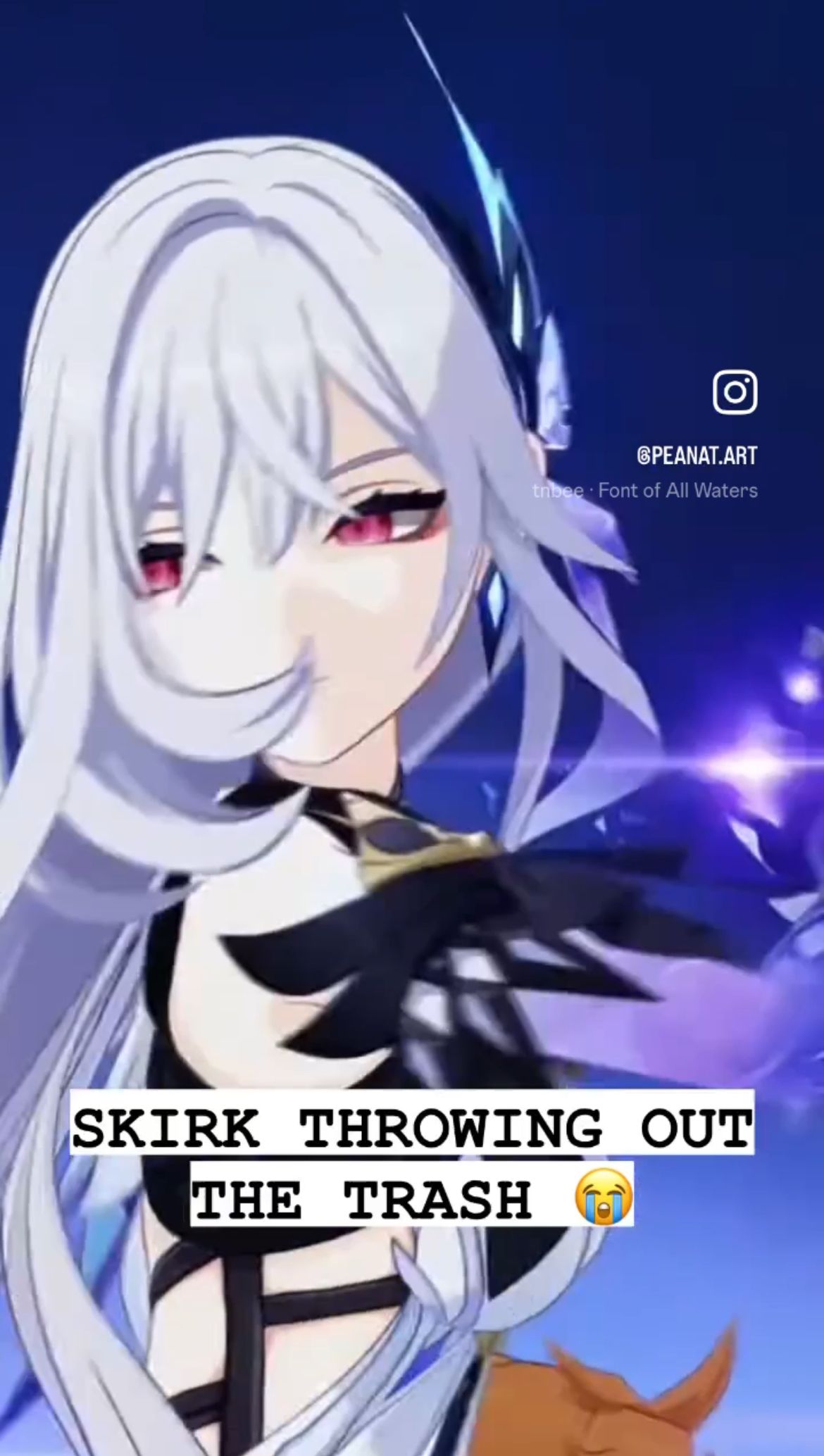 Skirk throwing out the trash Genshin Impact | HoYoLAB