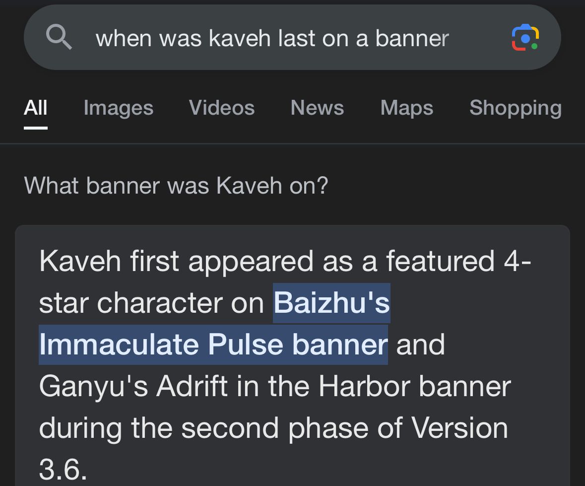 Kaveh banner when?? Genshin Impact | HoYoLAB