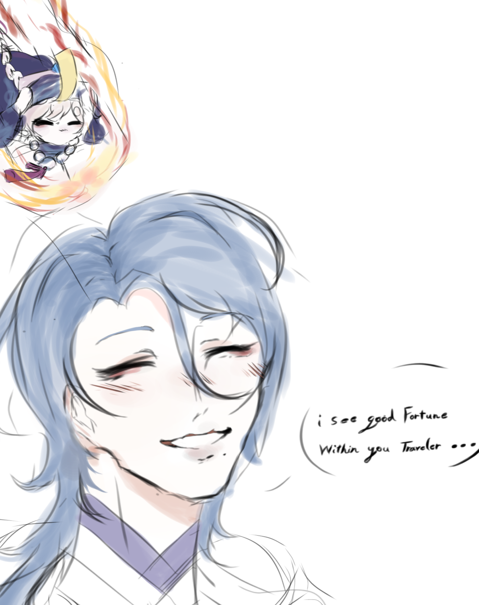 day 5 of drawing ayato until i get him Genshin Impact | HoYoLAB