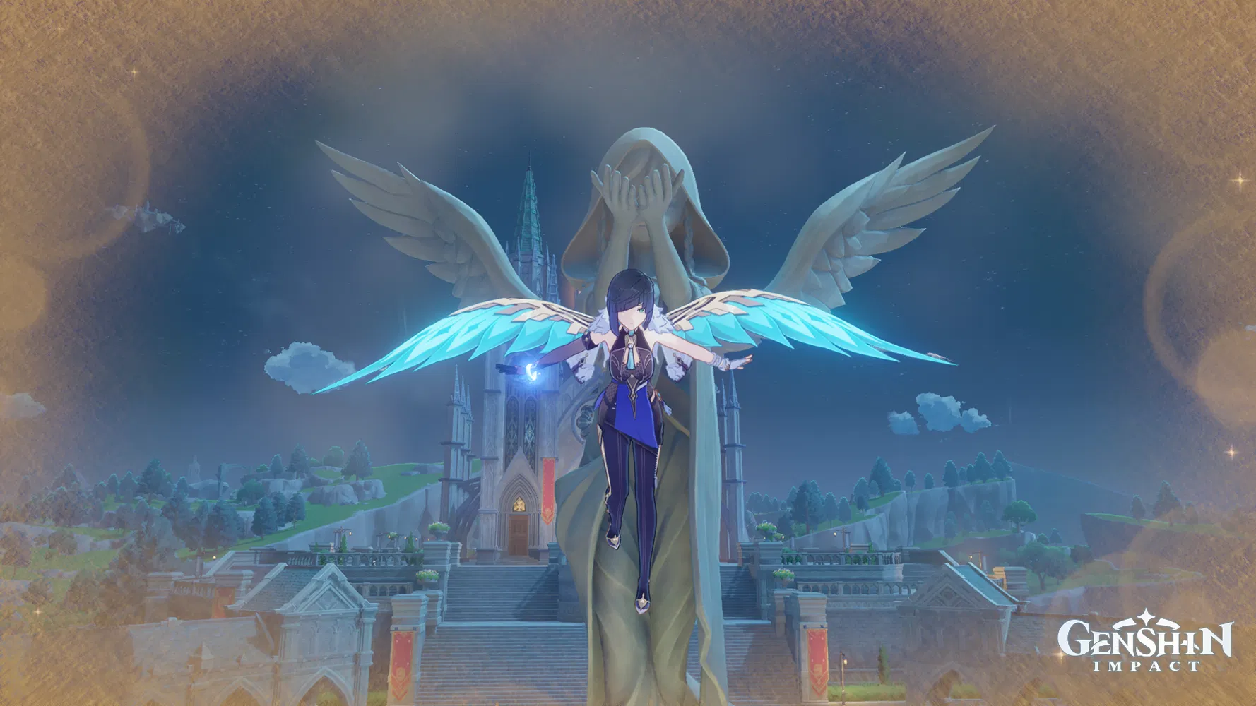 Finally got my Wings of Azure Wind Glider!!! WhoooHOOO!!!! Genshin ...