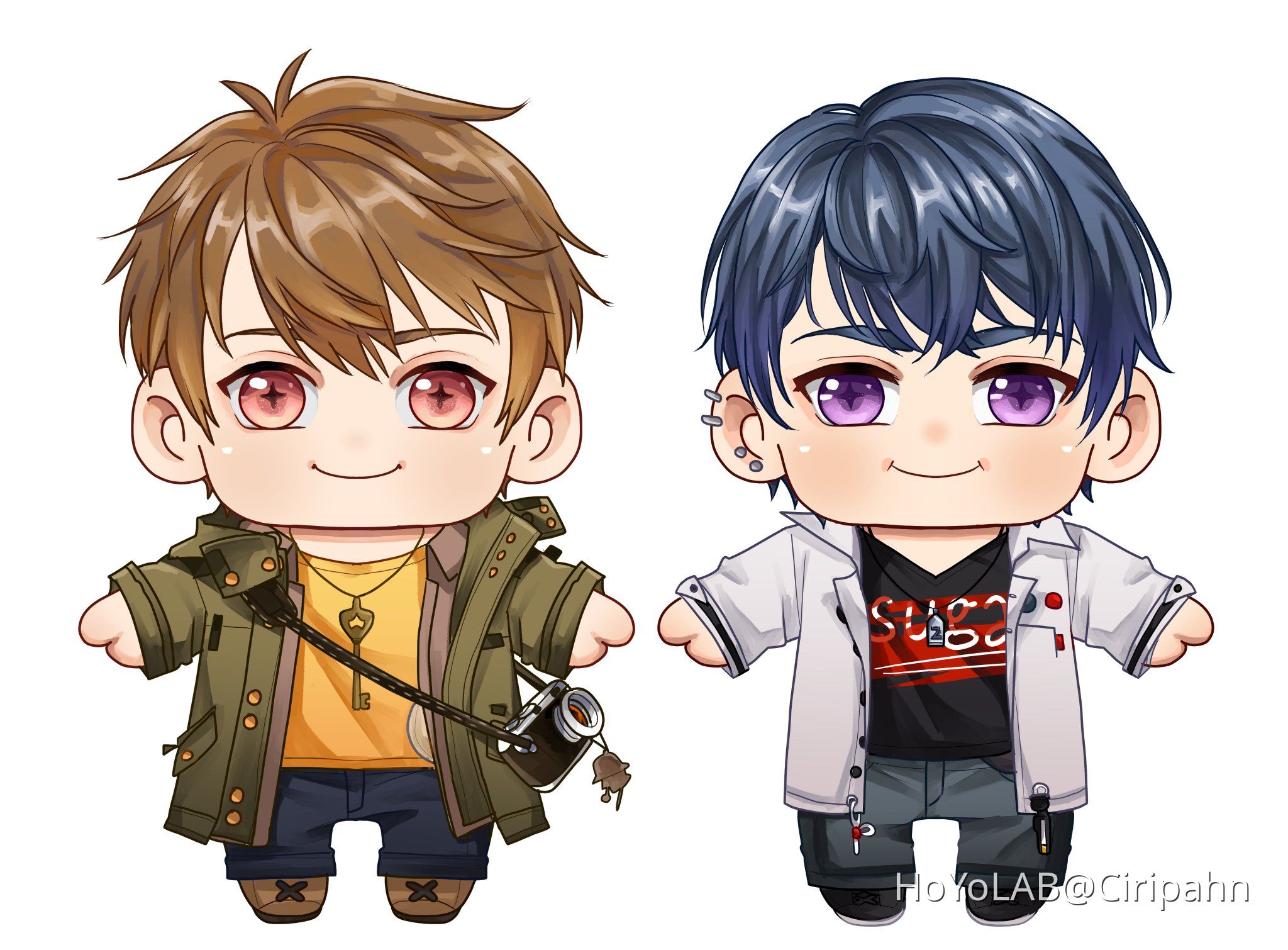 Chibi Luke & Marius Tears of Themis | HoYoLAB