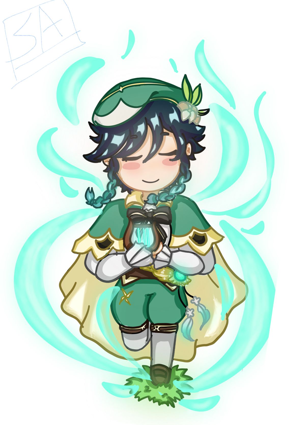 Chibi Venti Drawing! Genshin Impact | HoYoLAB