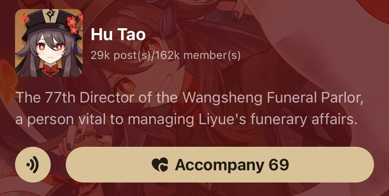 69 days of accompanying Hu Tao Genshin Impact | HoYoLAB