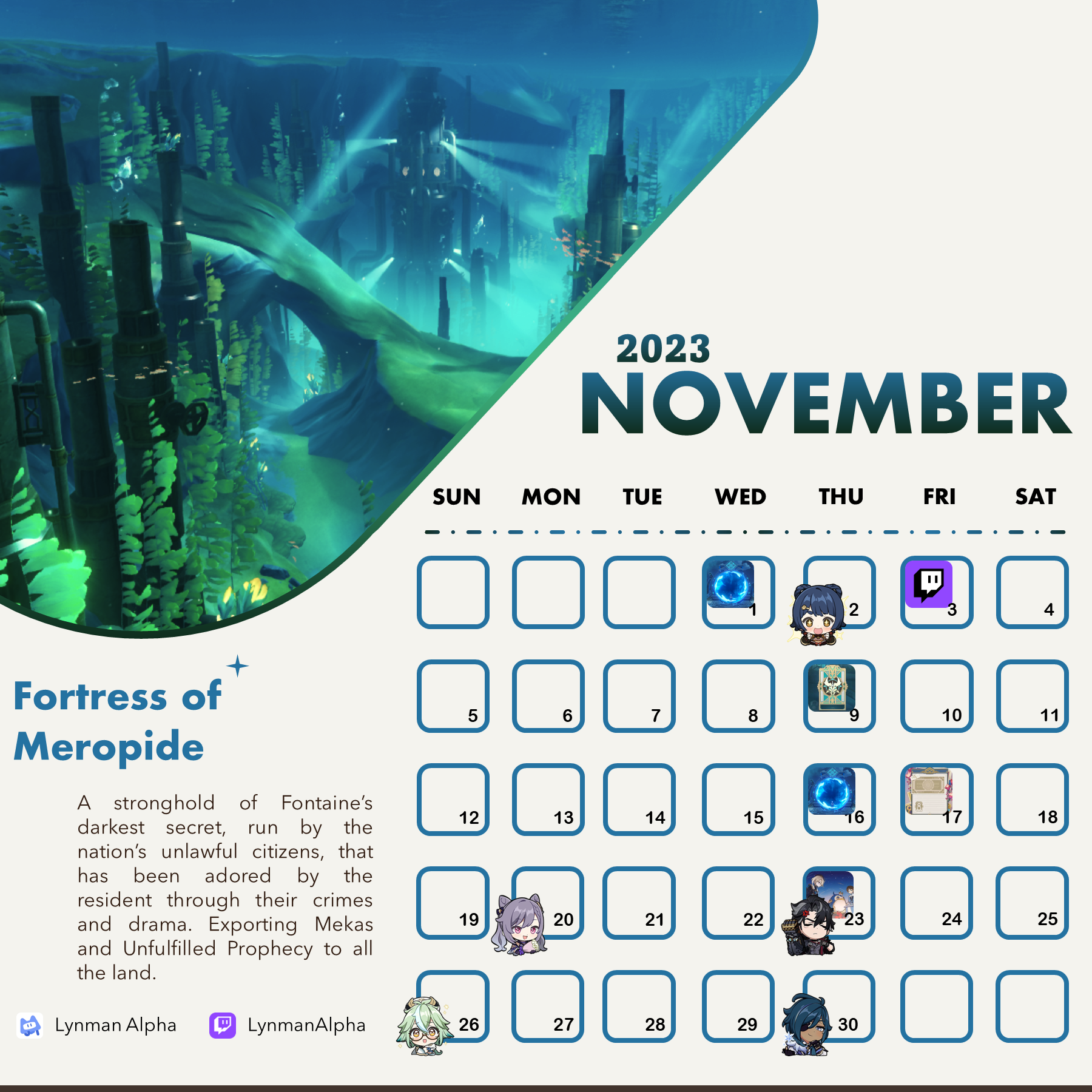 [UPDATED REGULARLY] November 2023 Genshin Impact Event Calendar ...
