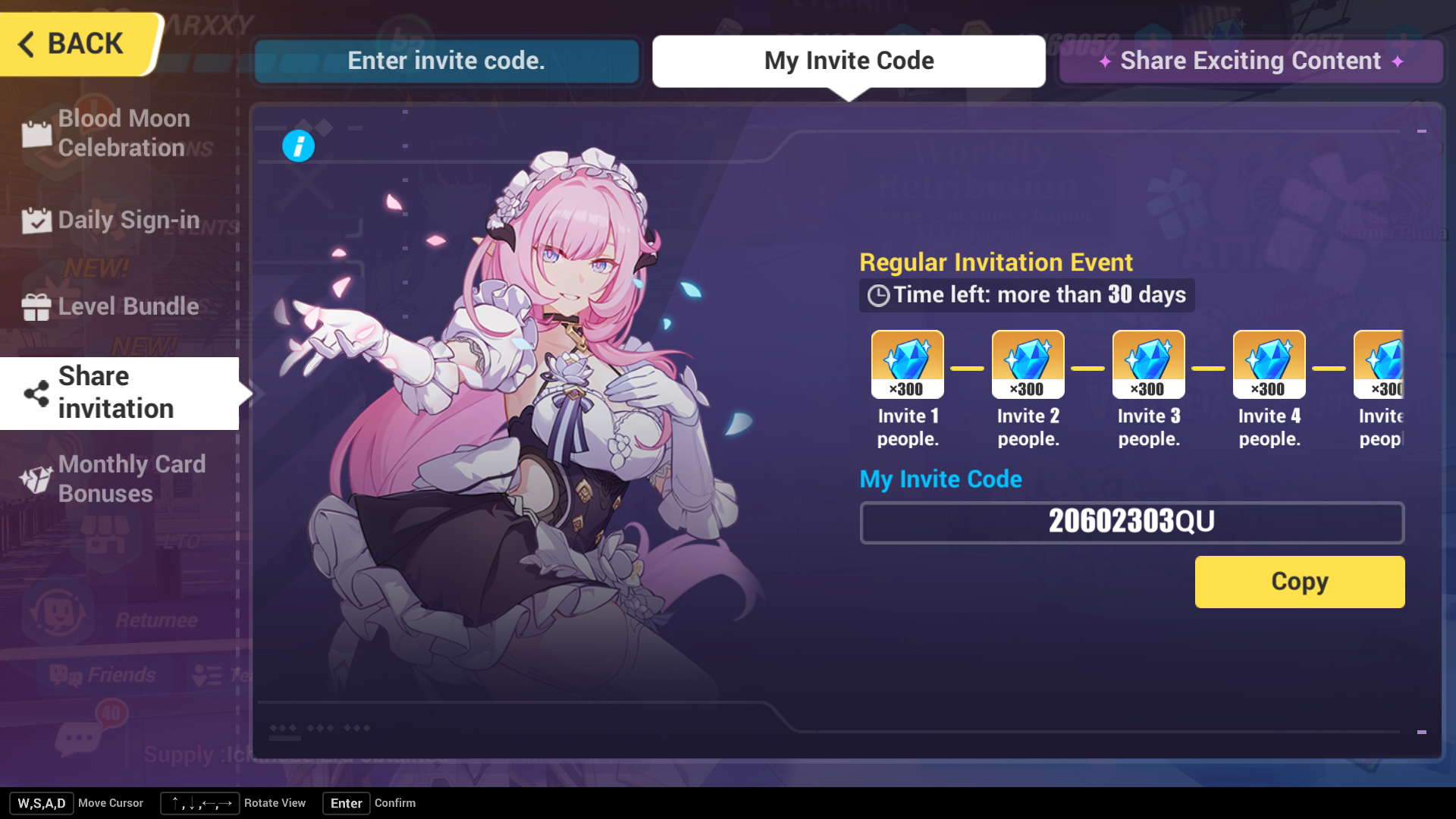 my honkai impact code (SEA Server) : 20602303QU Honkai Impact 3rd | HoYoLAB