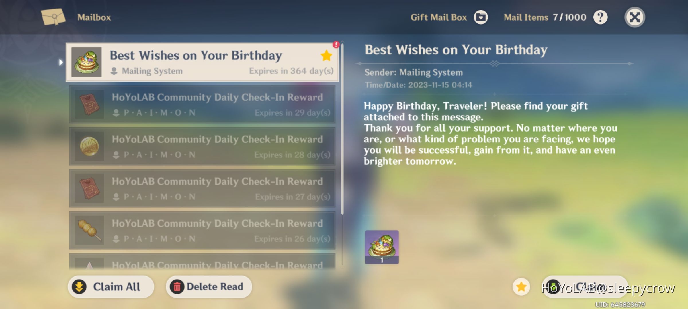 happy birthday to me! Genshin Impact | HoYoLAB