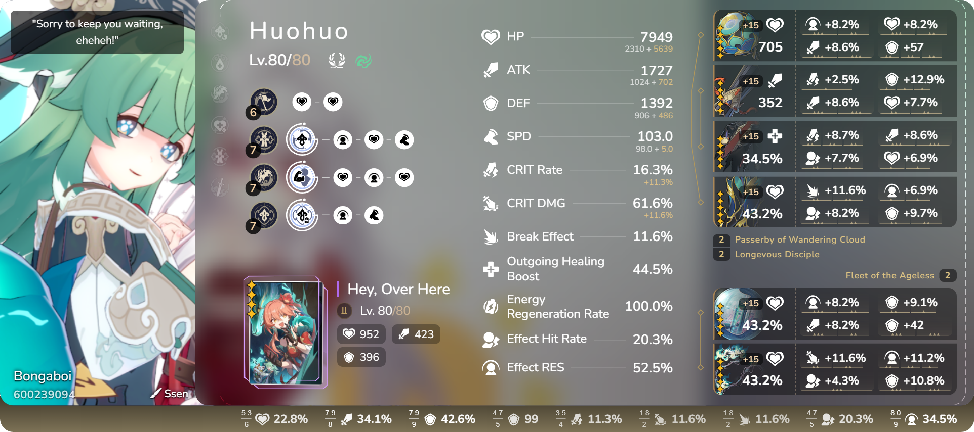 A way-too-early Huohuo-chan build! Honkai: Star Rail | HoYoLAB