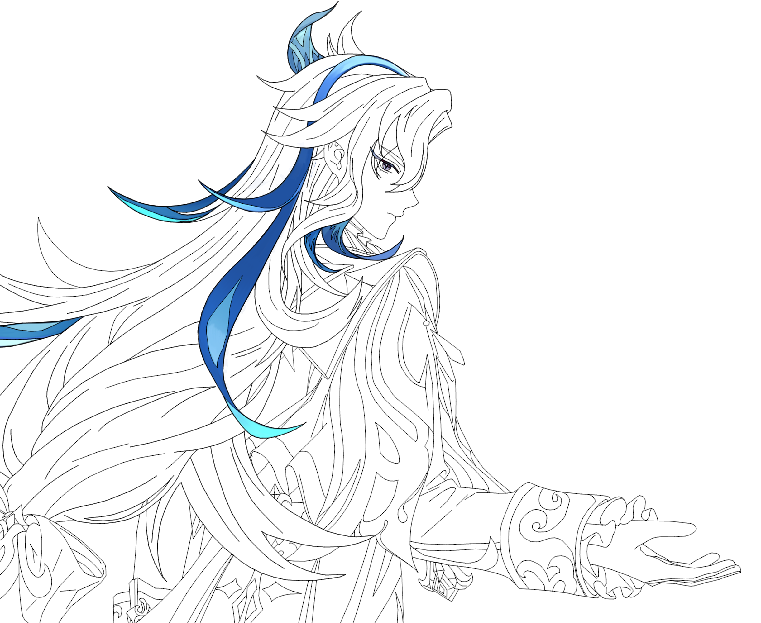 Neuvillette Painting Genshin Impact | HoYoLAB