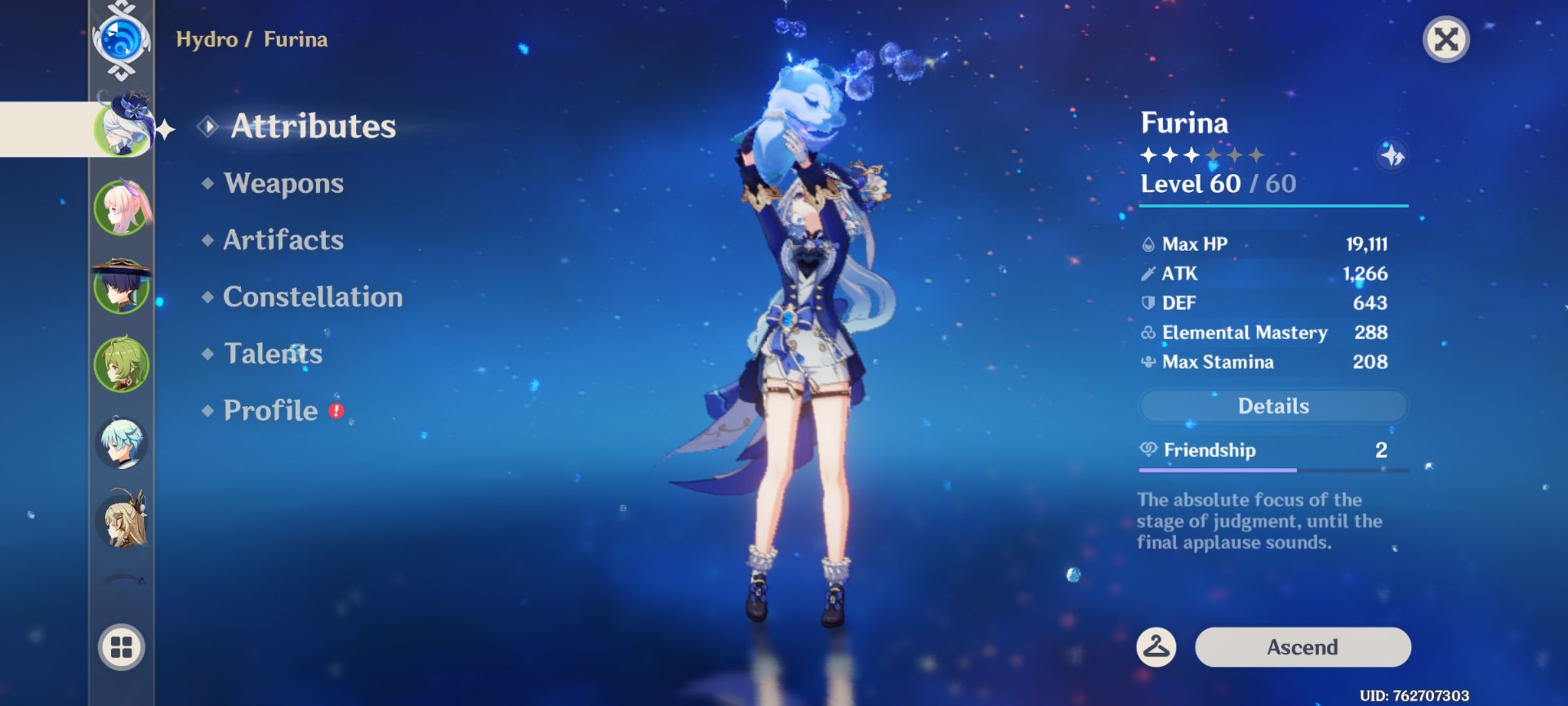 my furina build! (working on it) Genshin Impact | HoYoLAB