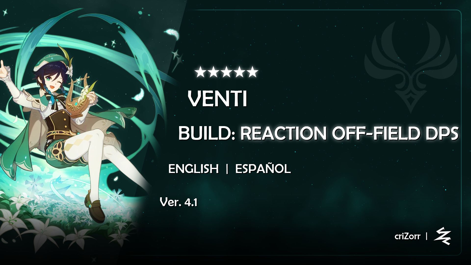 Venti Build REACTION OFF-FIELD DPS [v4.1] Genshin Impact | HoYoLAB
