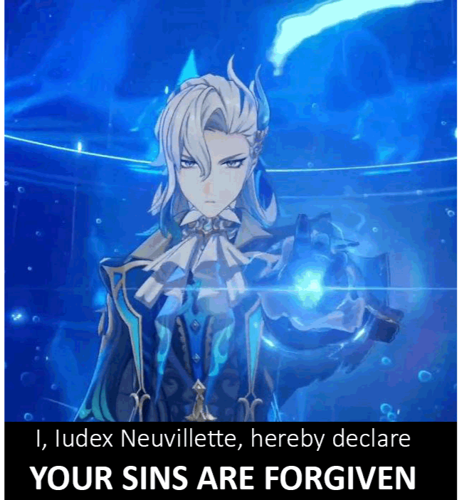 Neuvillette, Sins are Forgiven Vibes Genshin Impact | HoYoLAB
