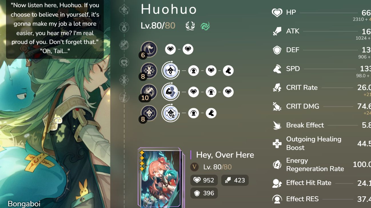 A slightly improved Huohuo build! Honkai: Star Rail | HoYoLAB
