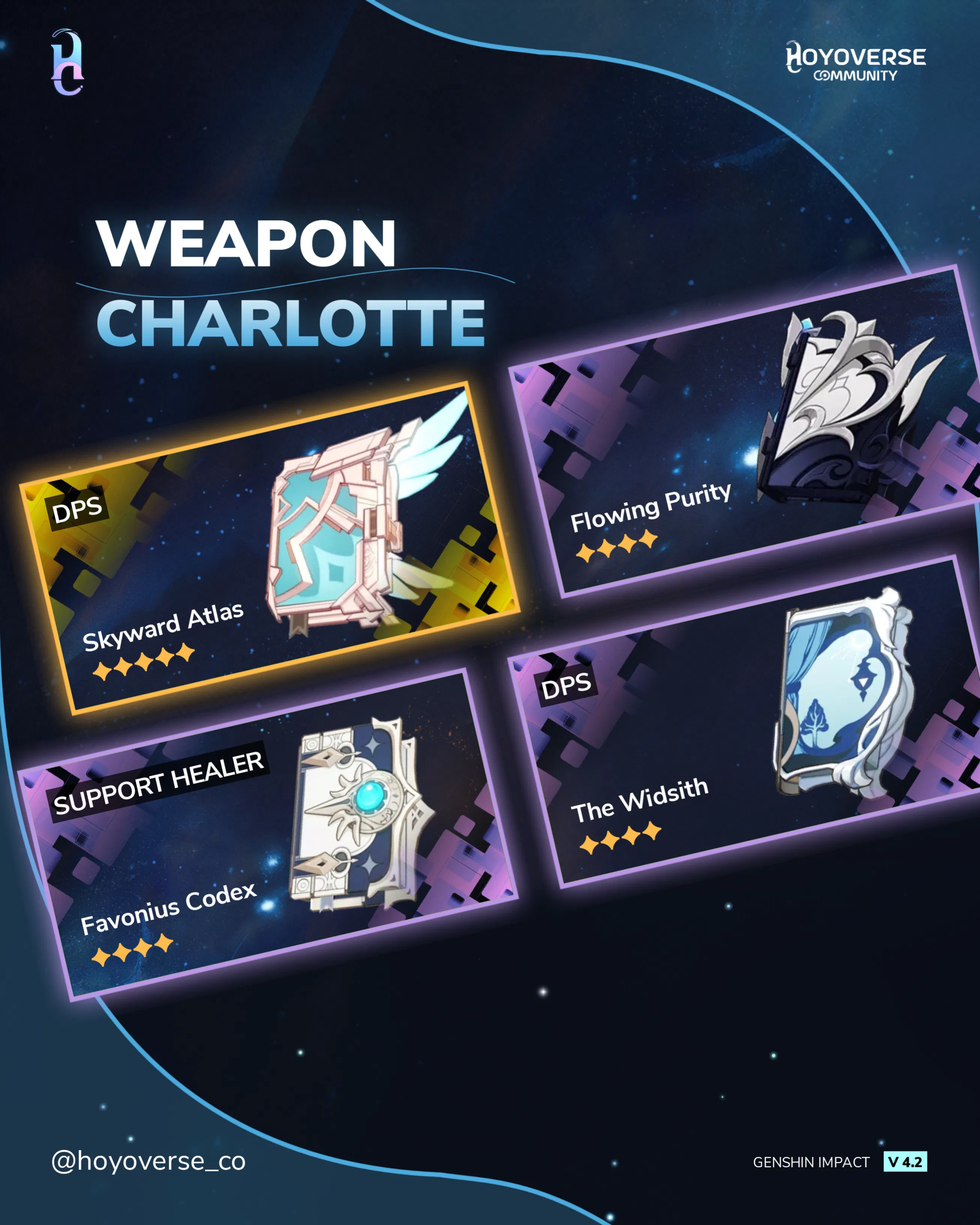 CHARLOTTE BUILD - GENSHIN IMPACT V4.2 Genshin Impact | HoYoLAB