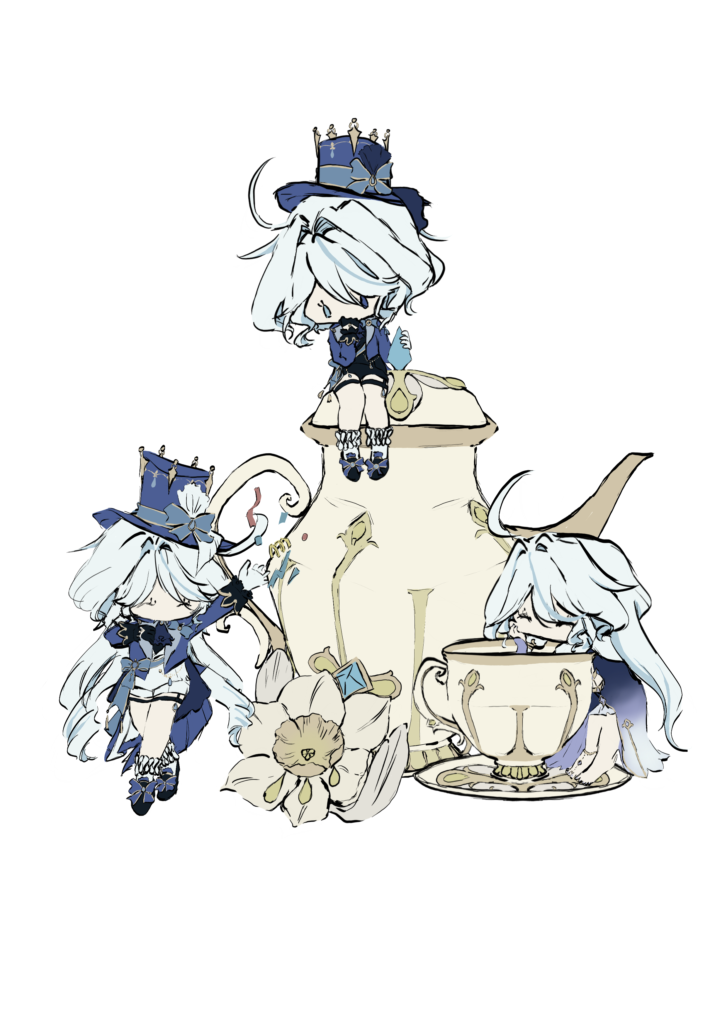 Golden Troupe tea set Genshin Impact | HoYoLAB