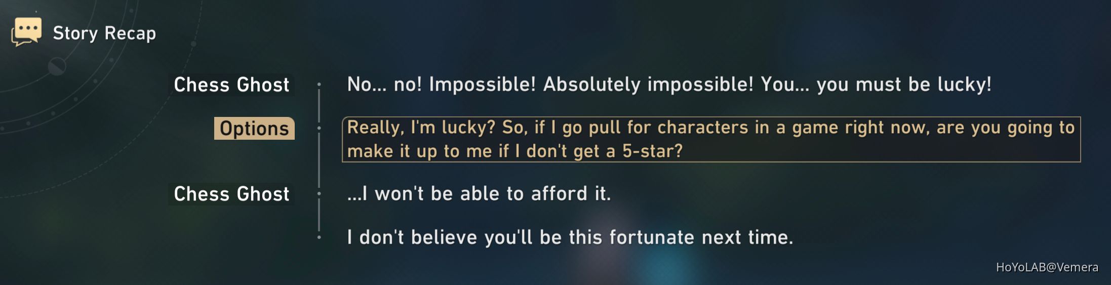 Thank you very much, Chess Ghost. Honkai: Star Rail | HoYoLAB