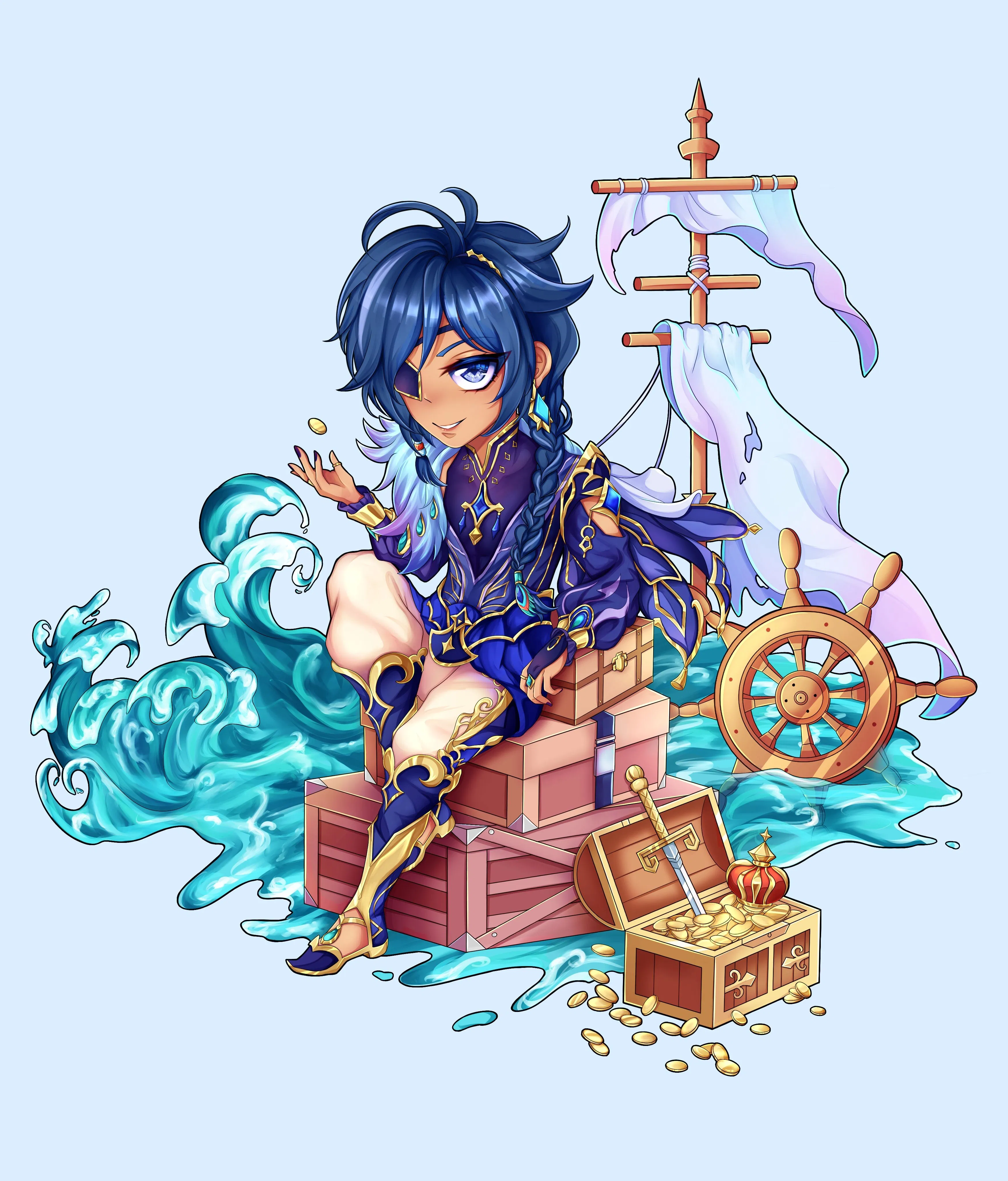 Kaeya Chibi Genshin Impact | HoYoLAB