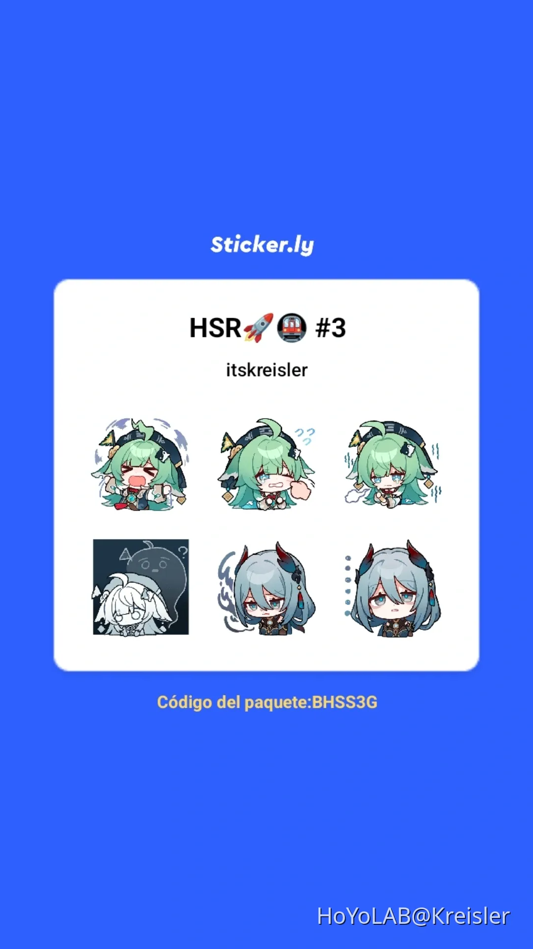 Sticker para Wsp Honkai: Star Rail | HoYoLAB