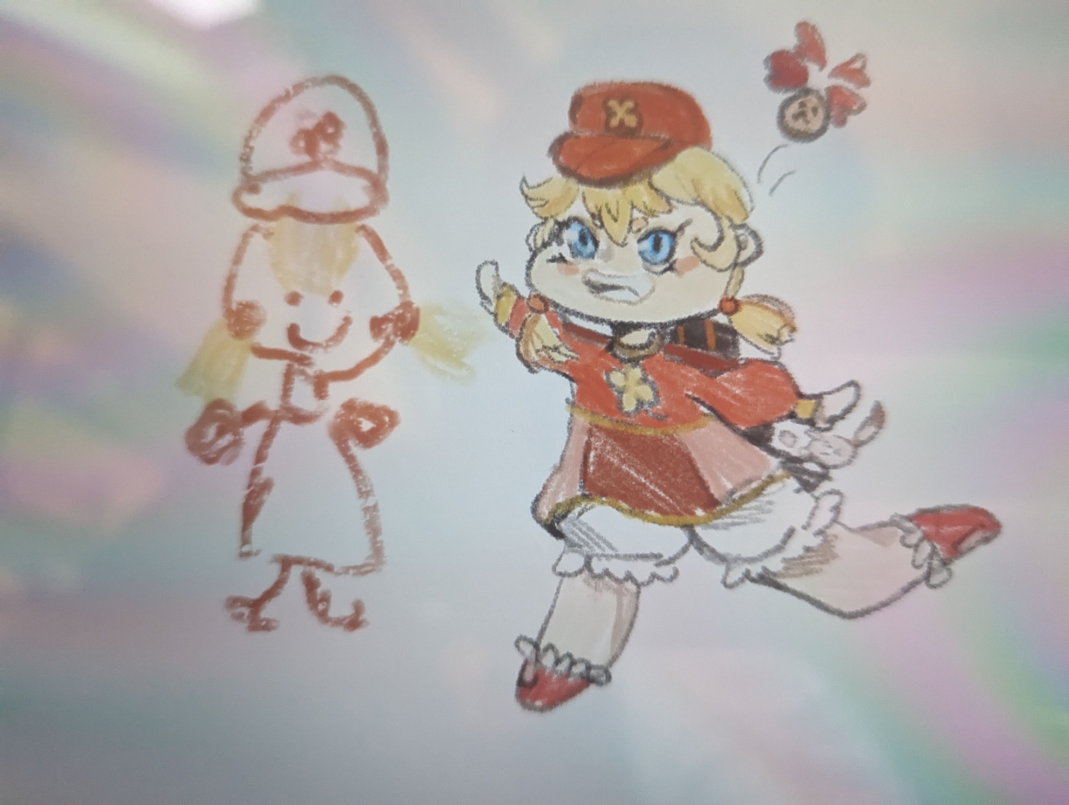 Me and myfriend draw mini Klee without reference Genshin Impact | HoYoLAB