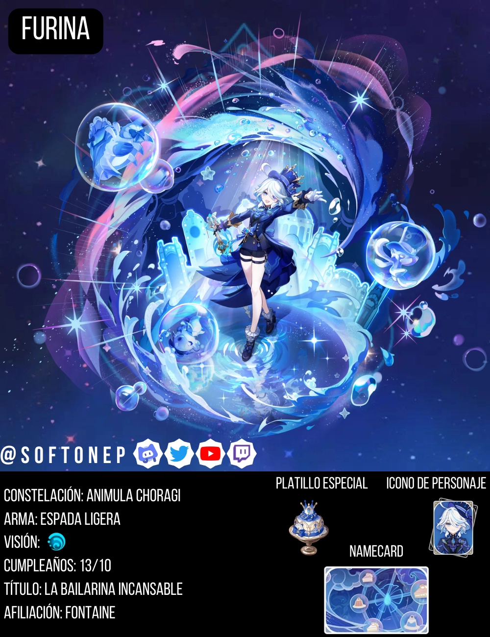 [v4.2] Furina - Guía de Personaje [Support] | SoftoneP Genshin Impact ...