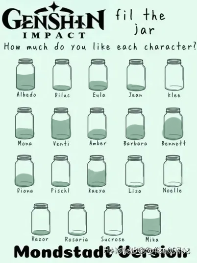 Finally doing the “Fill the Jars” trend Genshin Impact | HoYoLAB