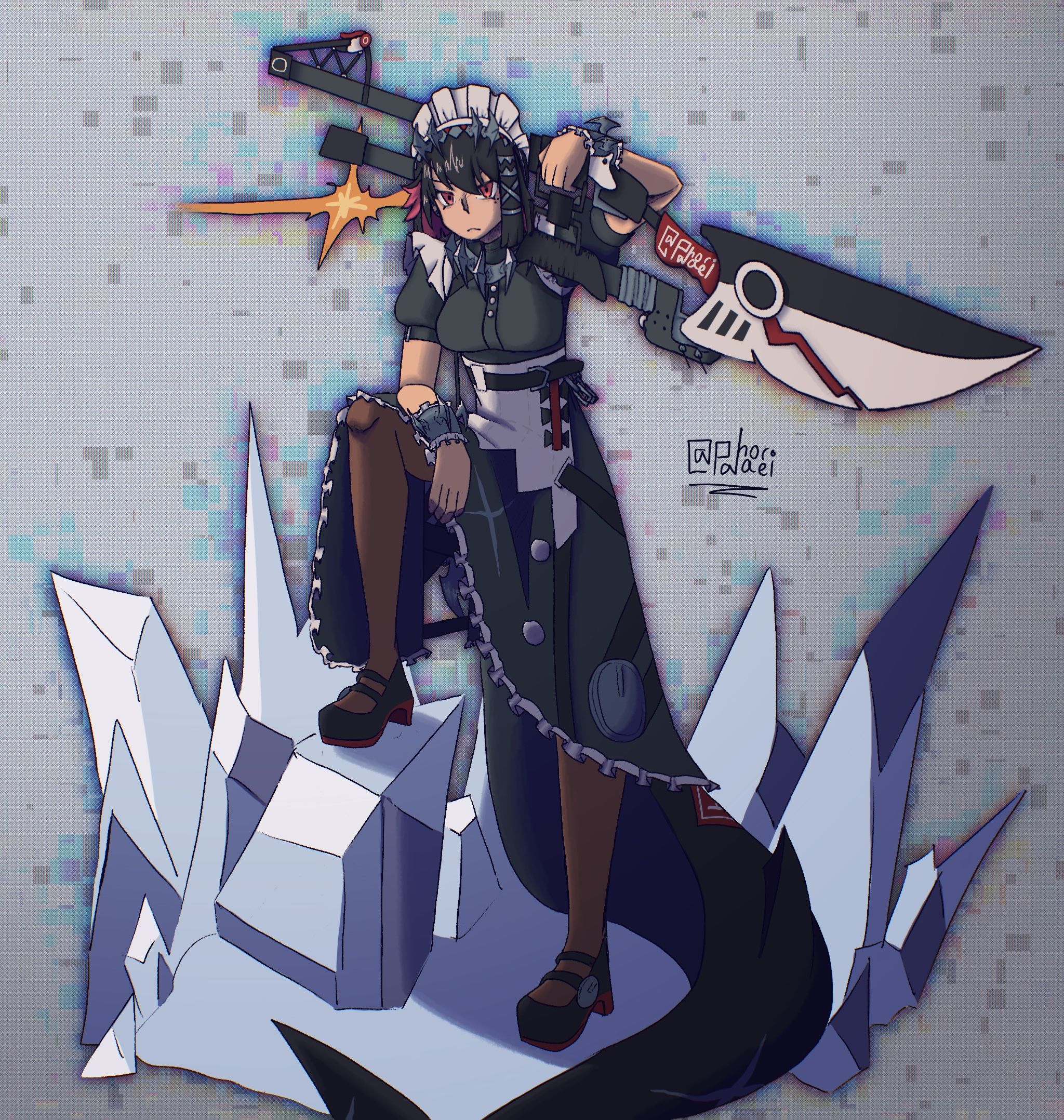 I drew the silly little shark maid Zenless Zone Zero | HoYoLAB