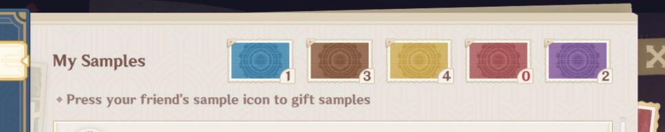 Anyone want to trade samples? Genshin Impact | HoYoLAB