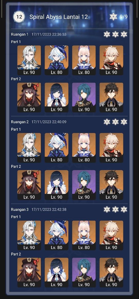 TEAM Abyss Full Star | HoYoLAB