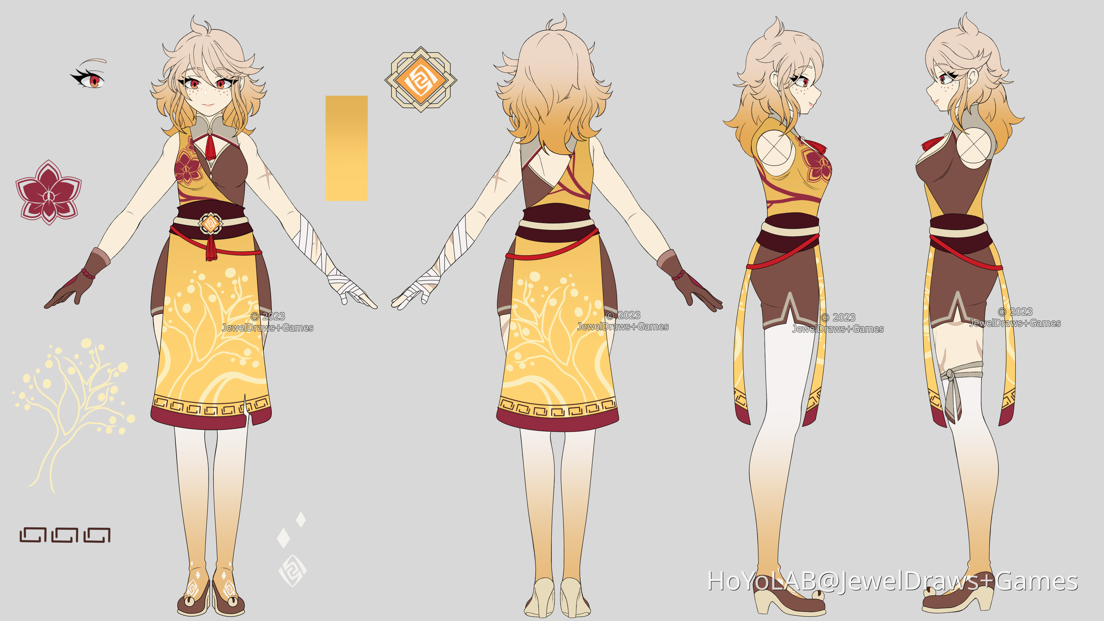 My Genshin OC's Character Reference Sheets! Pt #1 Genshin Impact | HoYoLAB