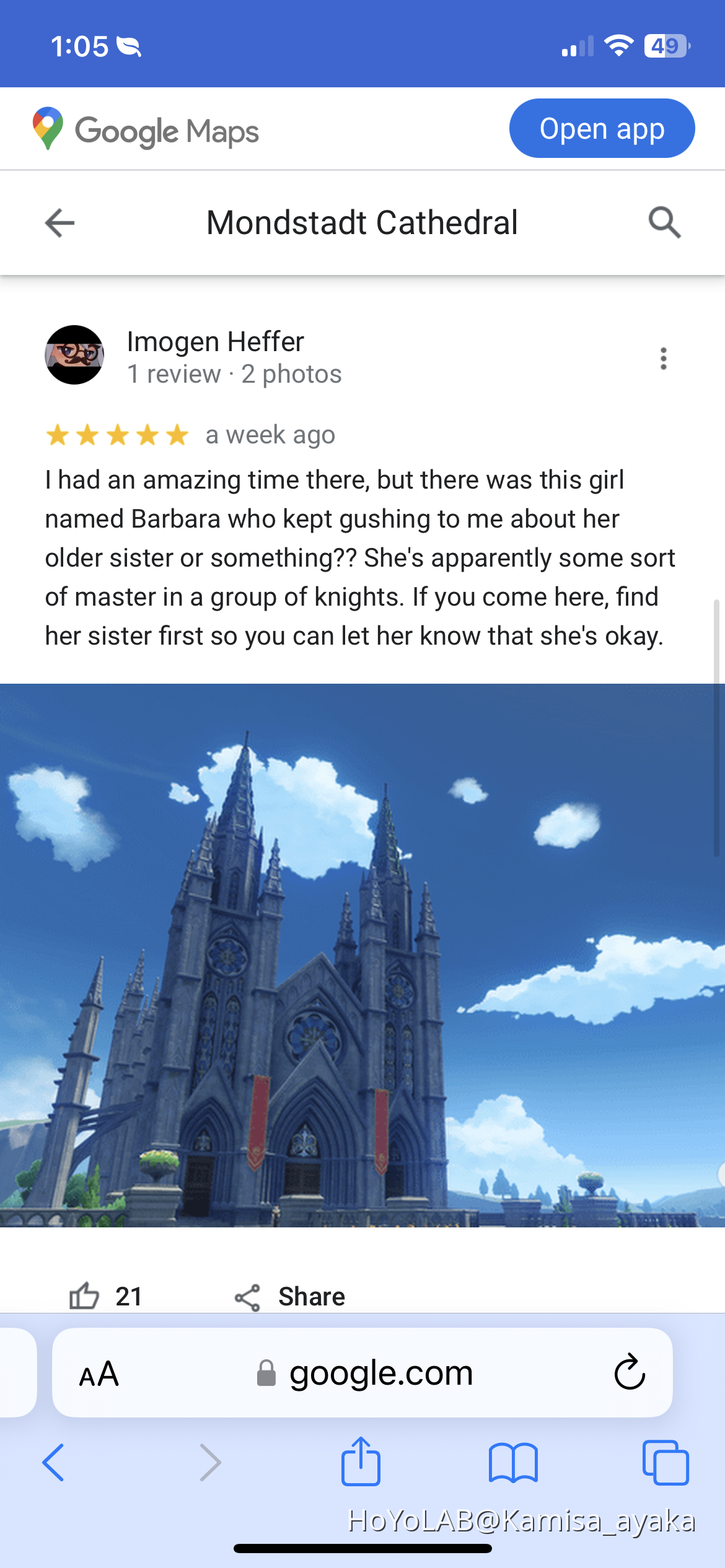 Genshin On Google Maps (Pt. 1) Genshin Impact | HoYoLAB