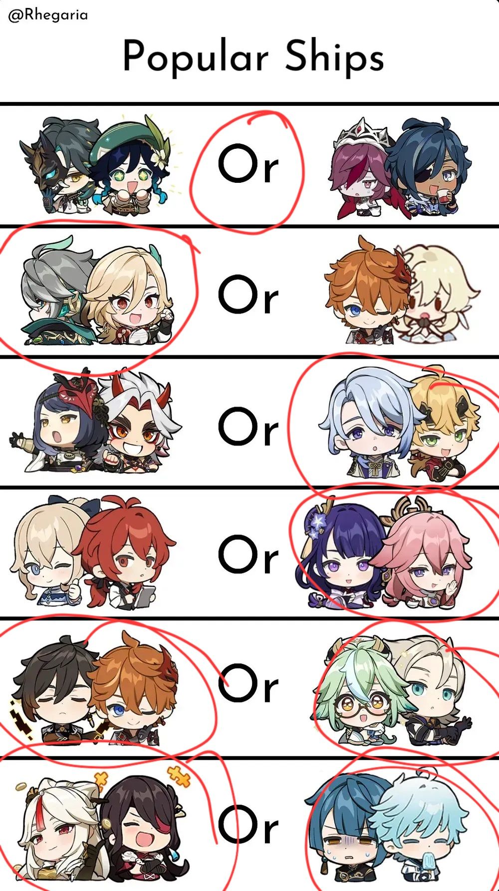 my favorite ships :3 Genshin Impact | HoYoLAB