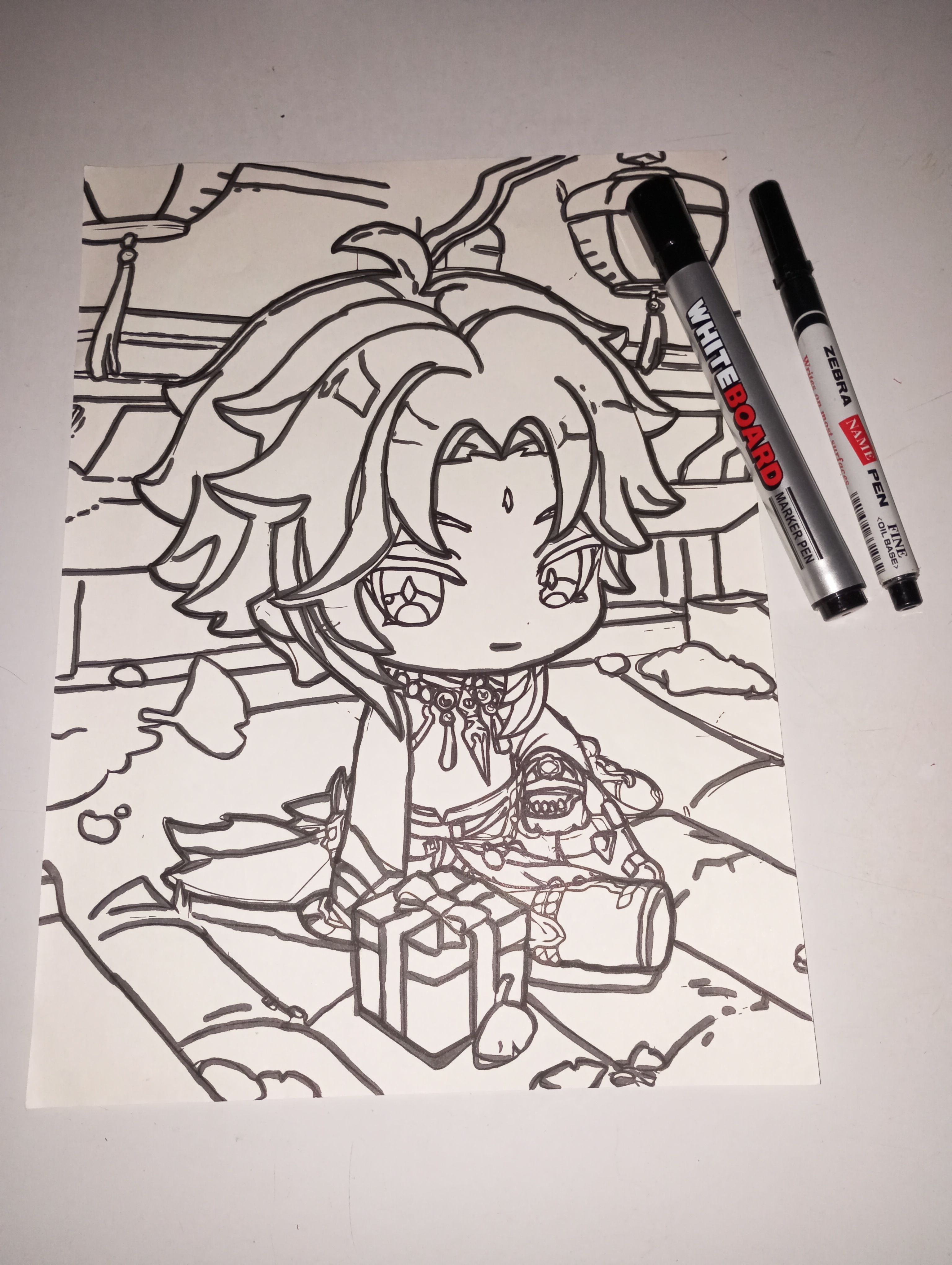 手繪的魈 Genshin Impact | HoYoLAB