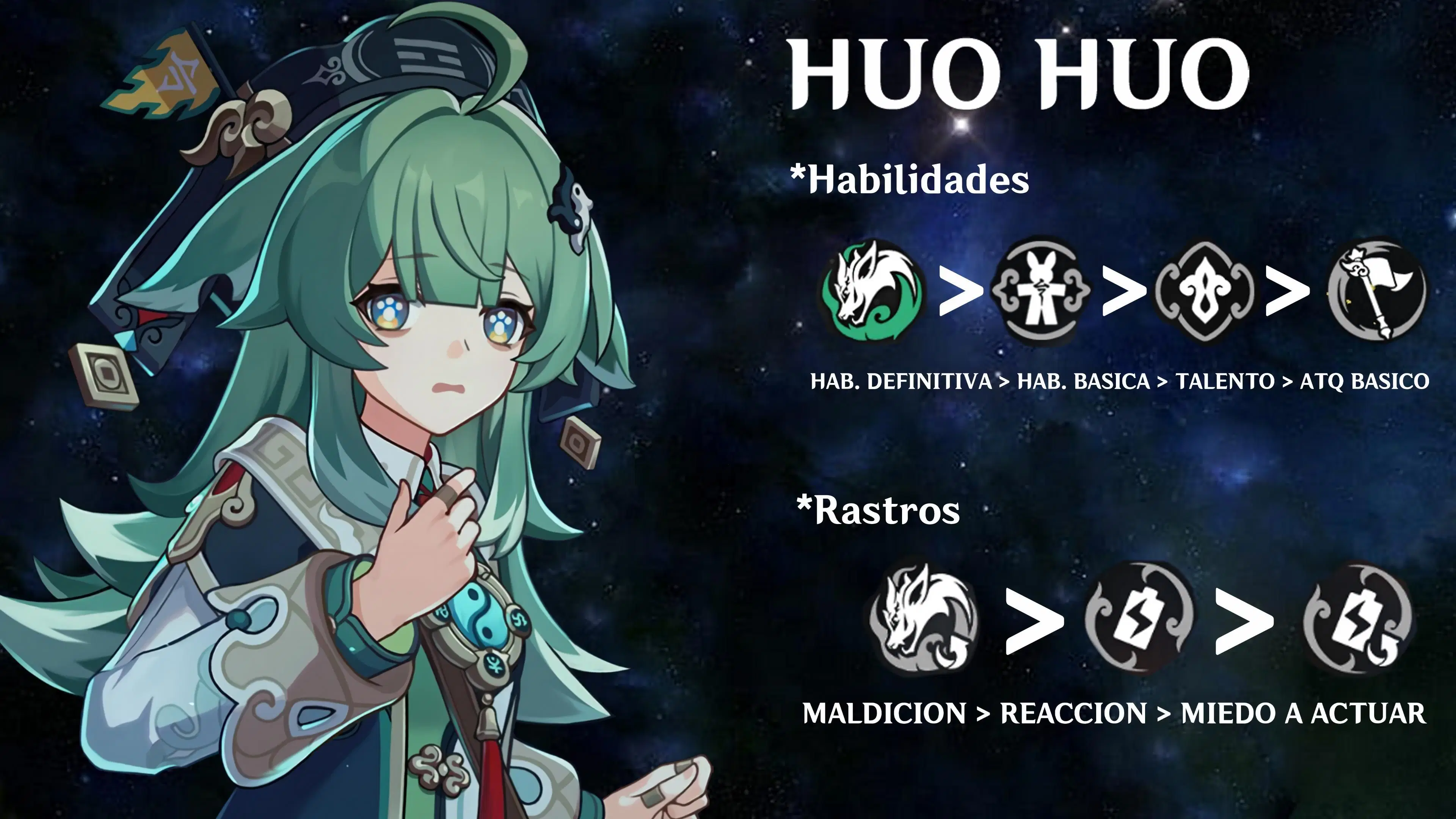 GUIDE HUO HUO VERSION 1.5 - INFOGRAFIAS Honkai: Star Rail | HoYoLAB