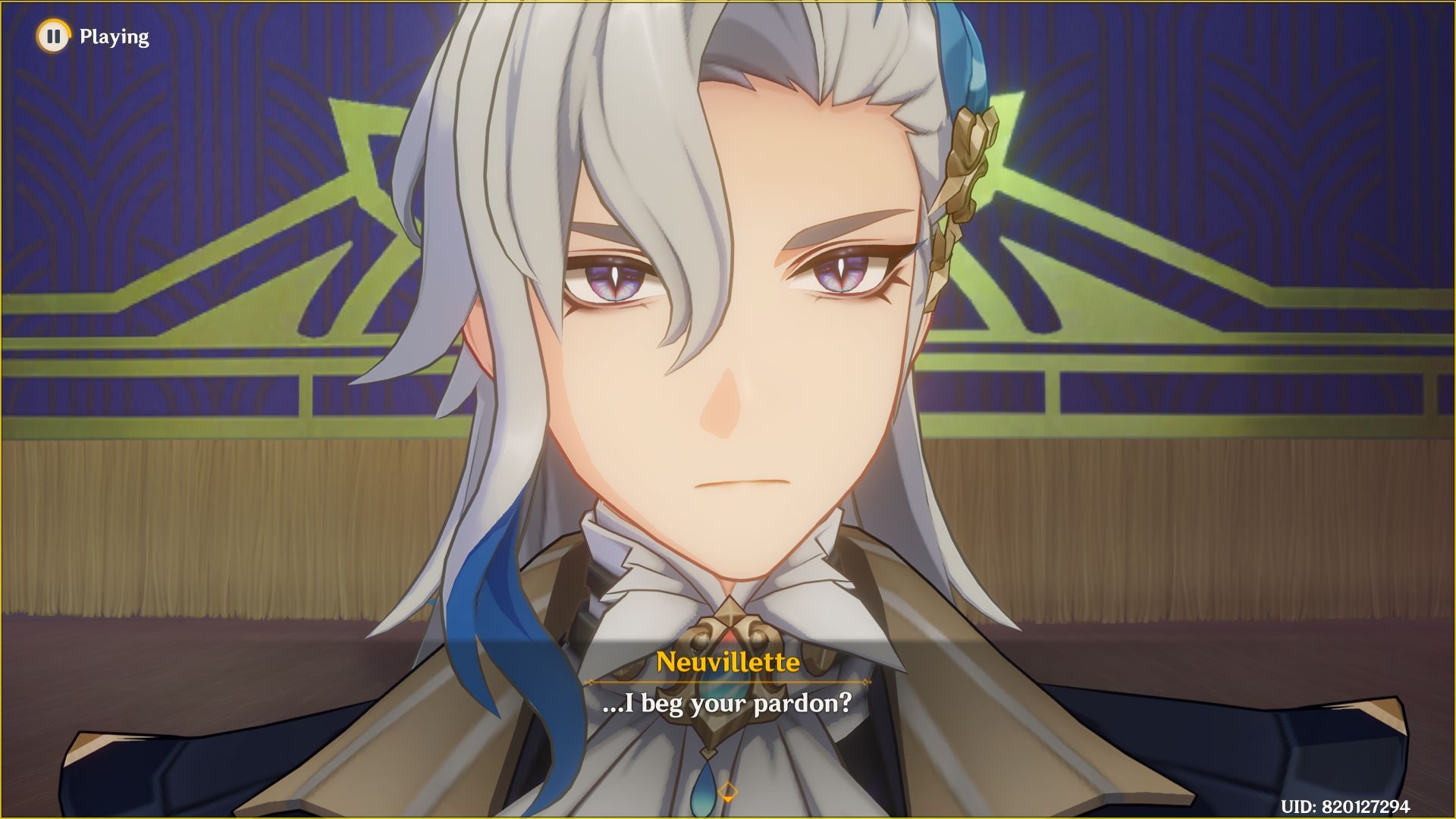 (livestream - link in the description) "...I beg your pardon ...