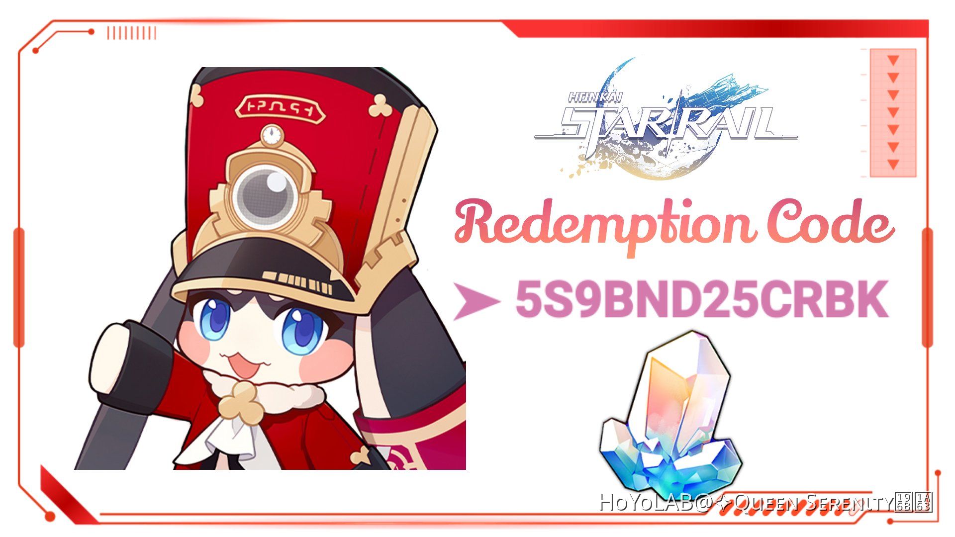 New Redemption Code 5S9BND25CRBK #50 Stellar Jade and 10000 Credit ...