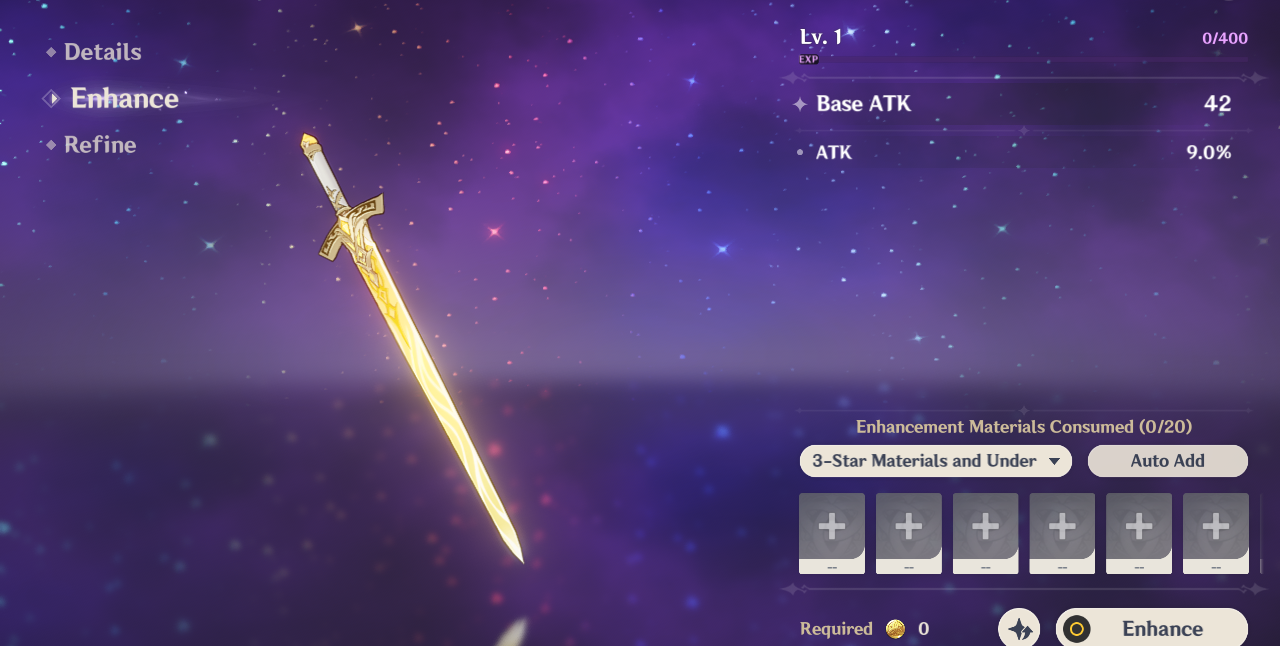 Golden Dull blade XD Genshin Impact | HoYoLAB