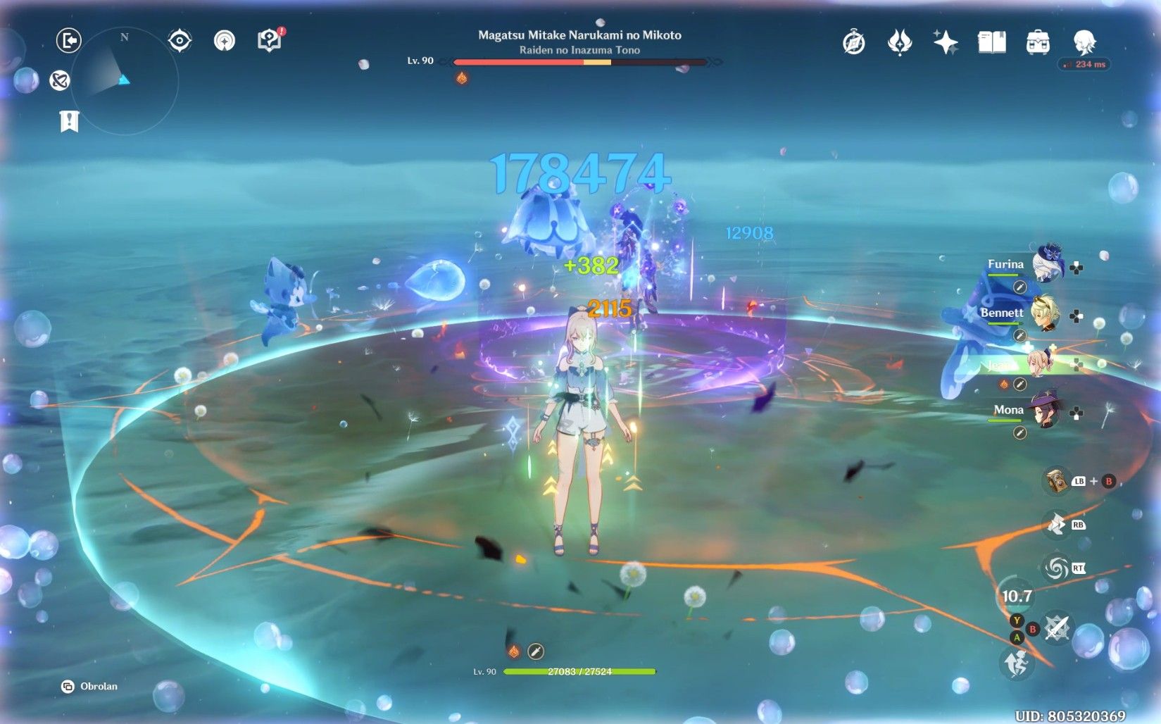 Mademoiselle Crabaletta dmg showcase Genshin Impact | HoYoLAB