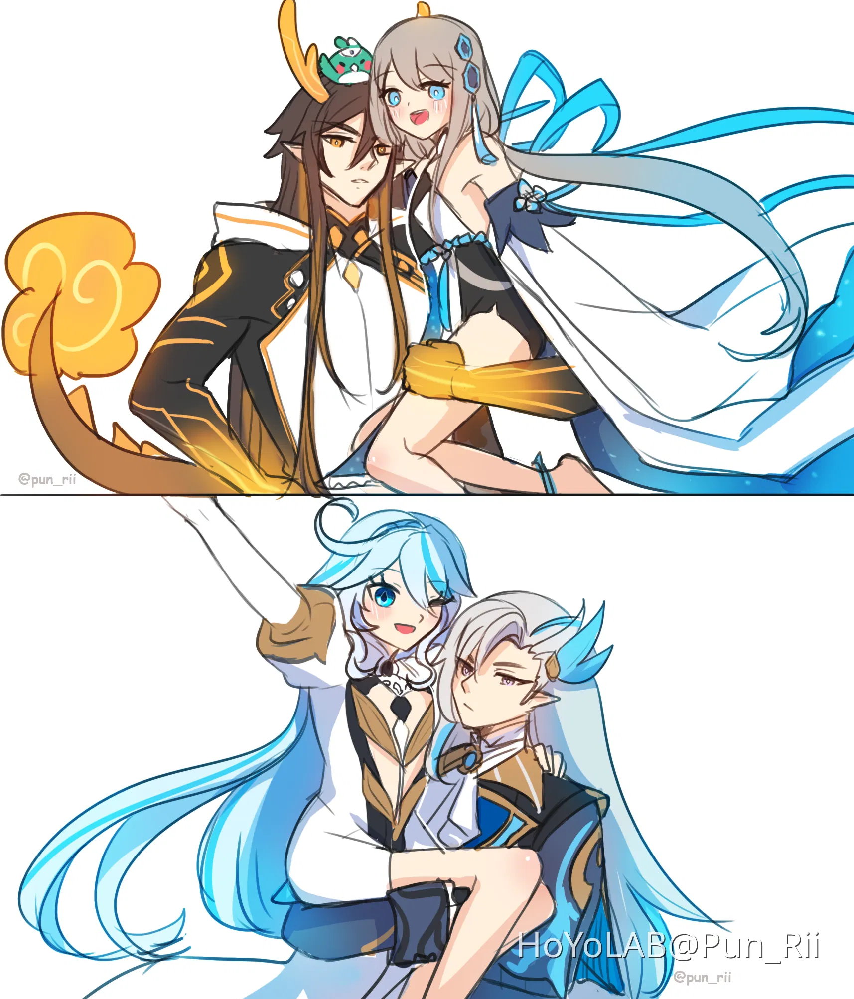 Dragons and Blue Girls Genshin Impact | HoYoLAB