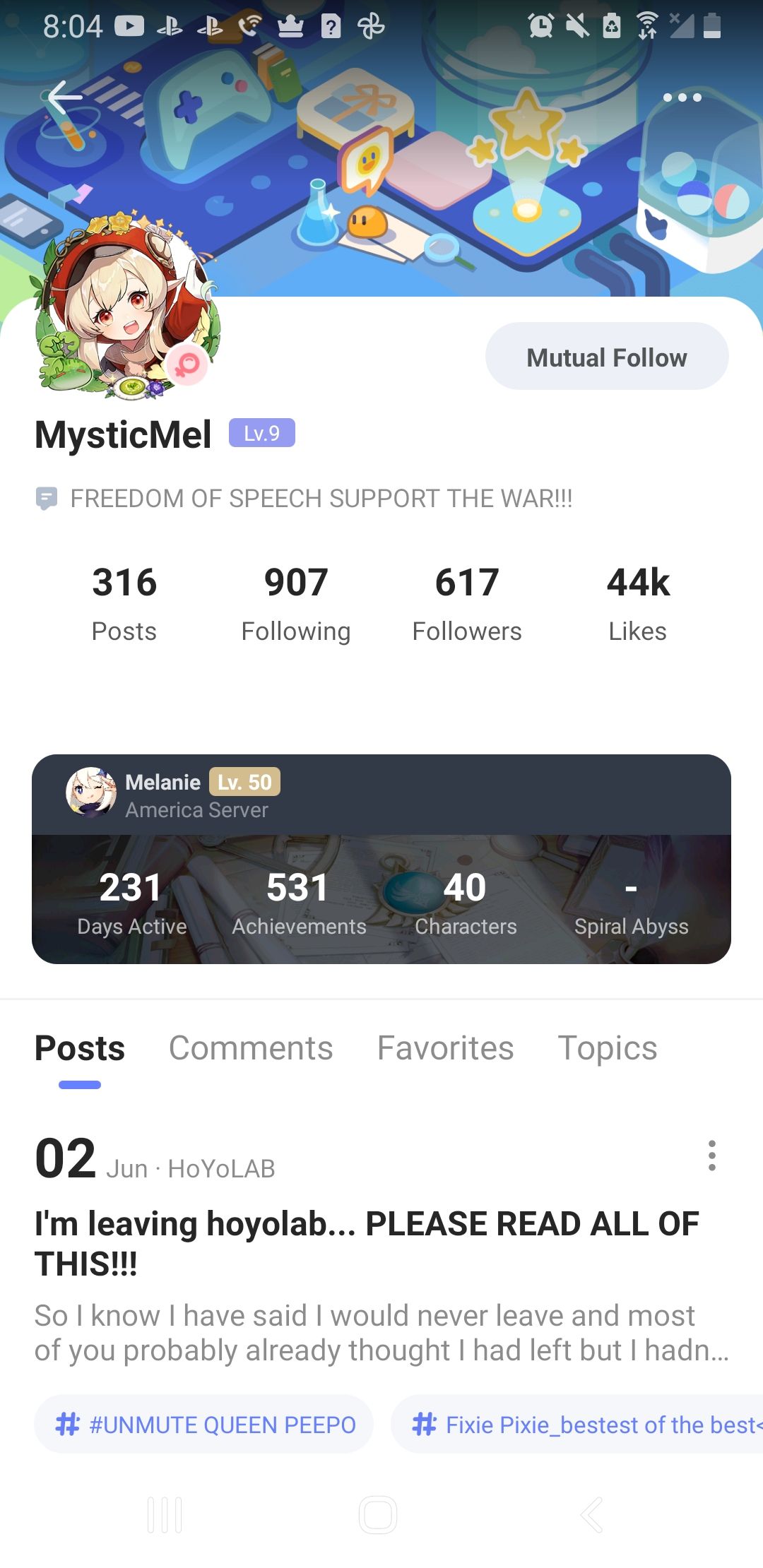 Join the MysticMel waiting room. | HoYoLAB