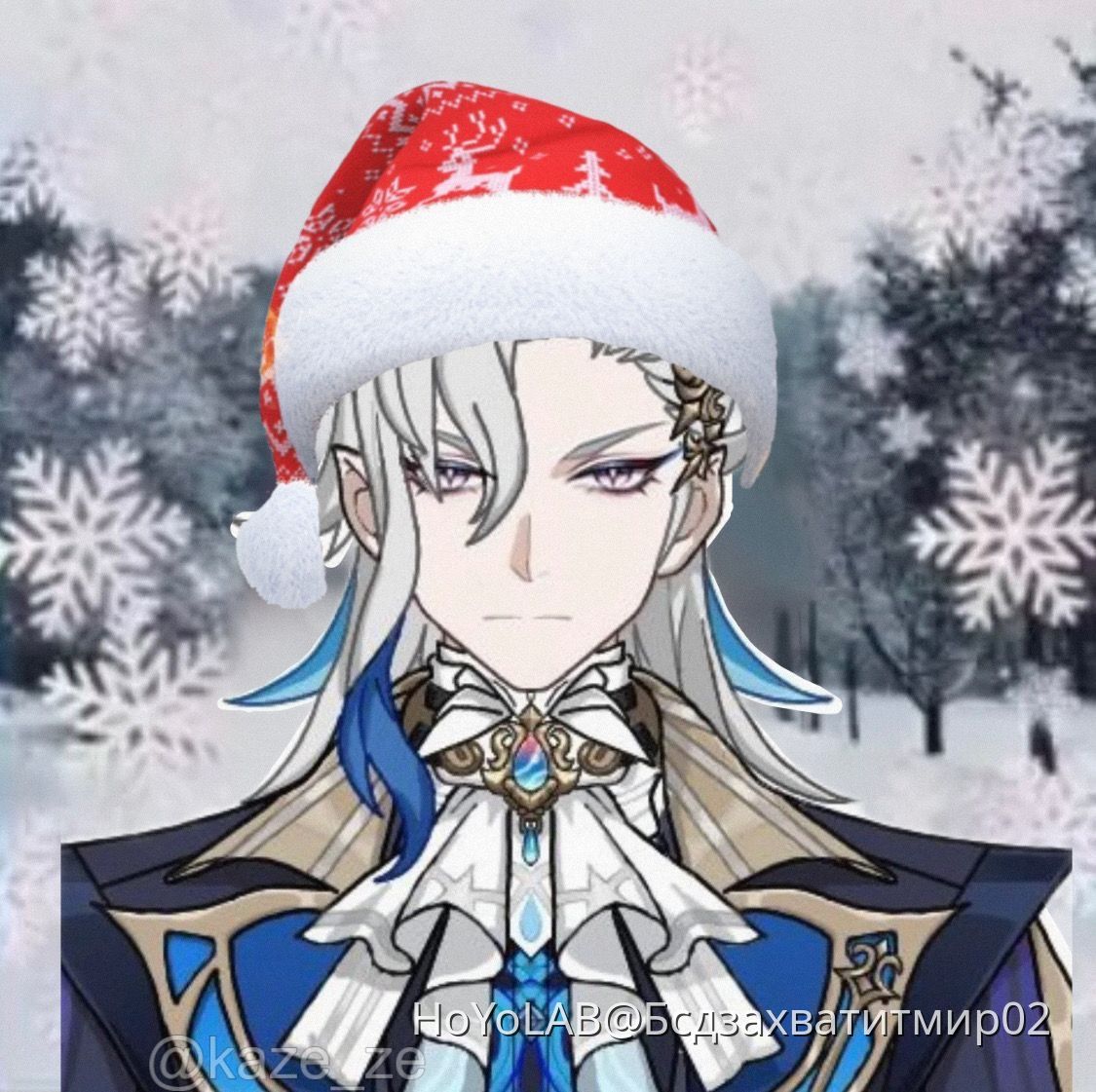 Новогодняя ава: Нёвиллет. Genshin Impact | HoYoLAB
