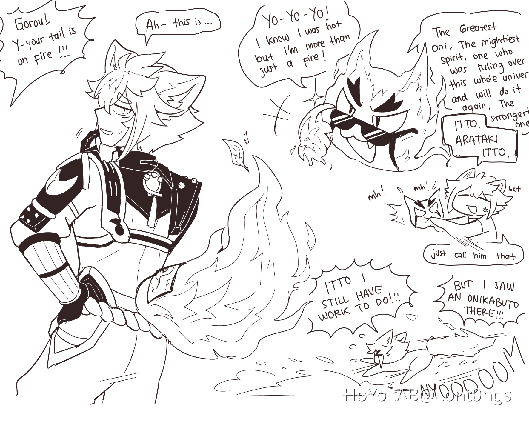 [Ittorou] Itto as Gorou's tail Genshin Impact | HoYoLAB