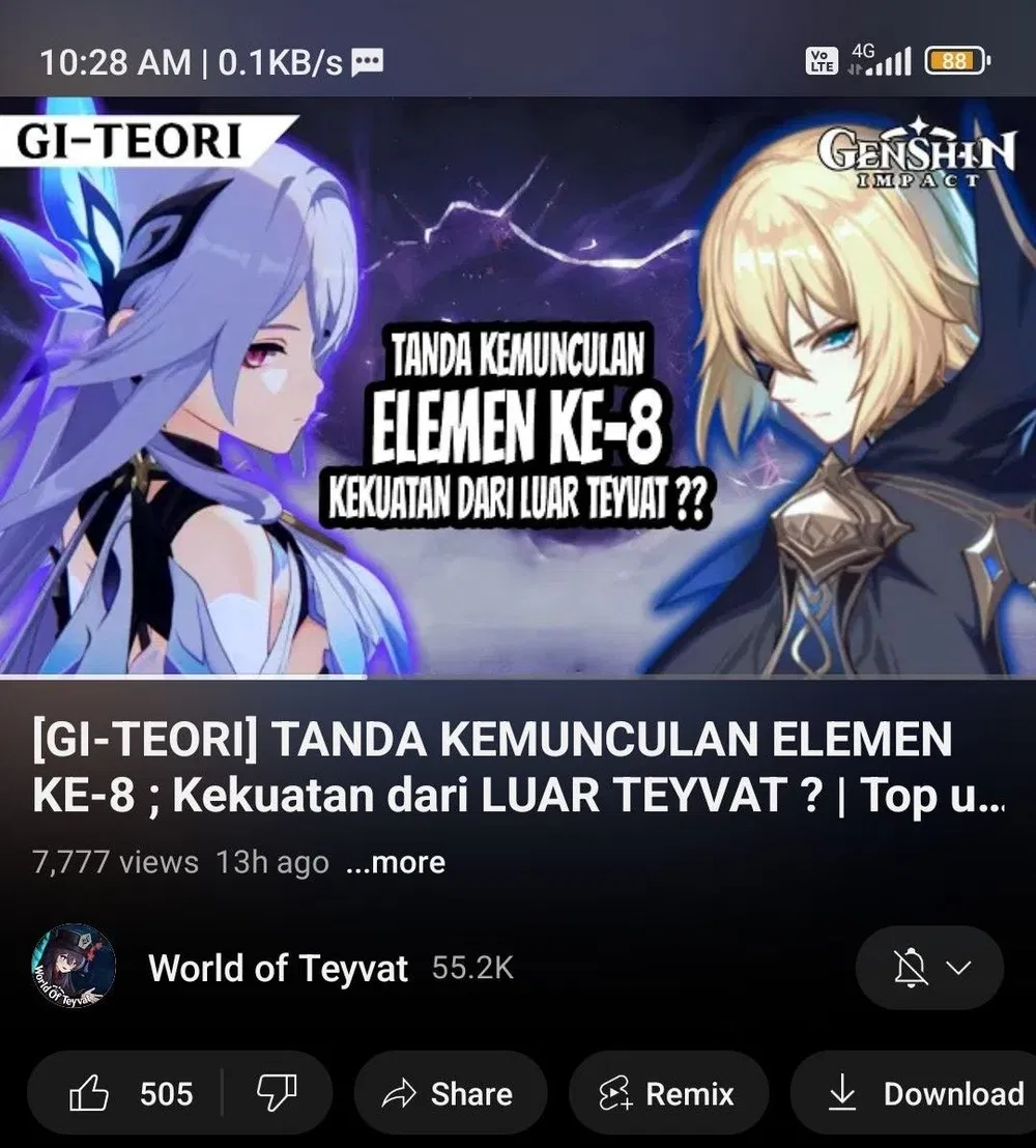 More plot holes, what is the 8 element???? Crossover HSR ??? Genshin ...