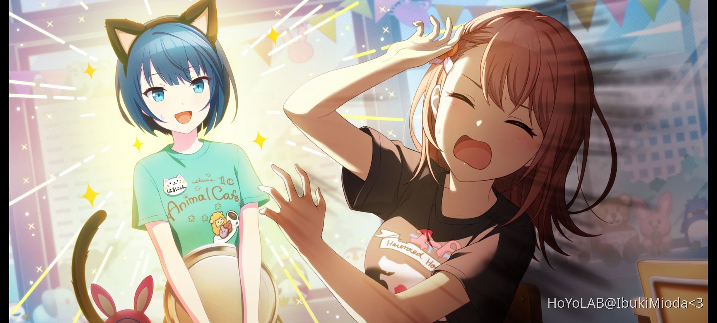 H-Haruka's wearing cat ears!!! | HoYoLAB