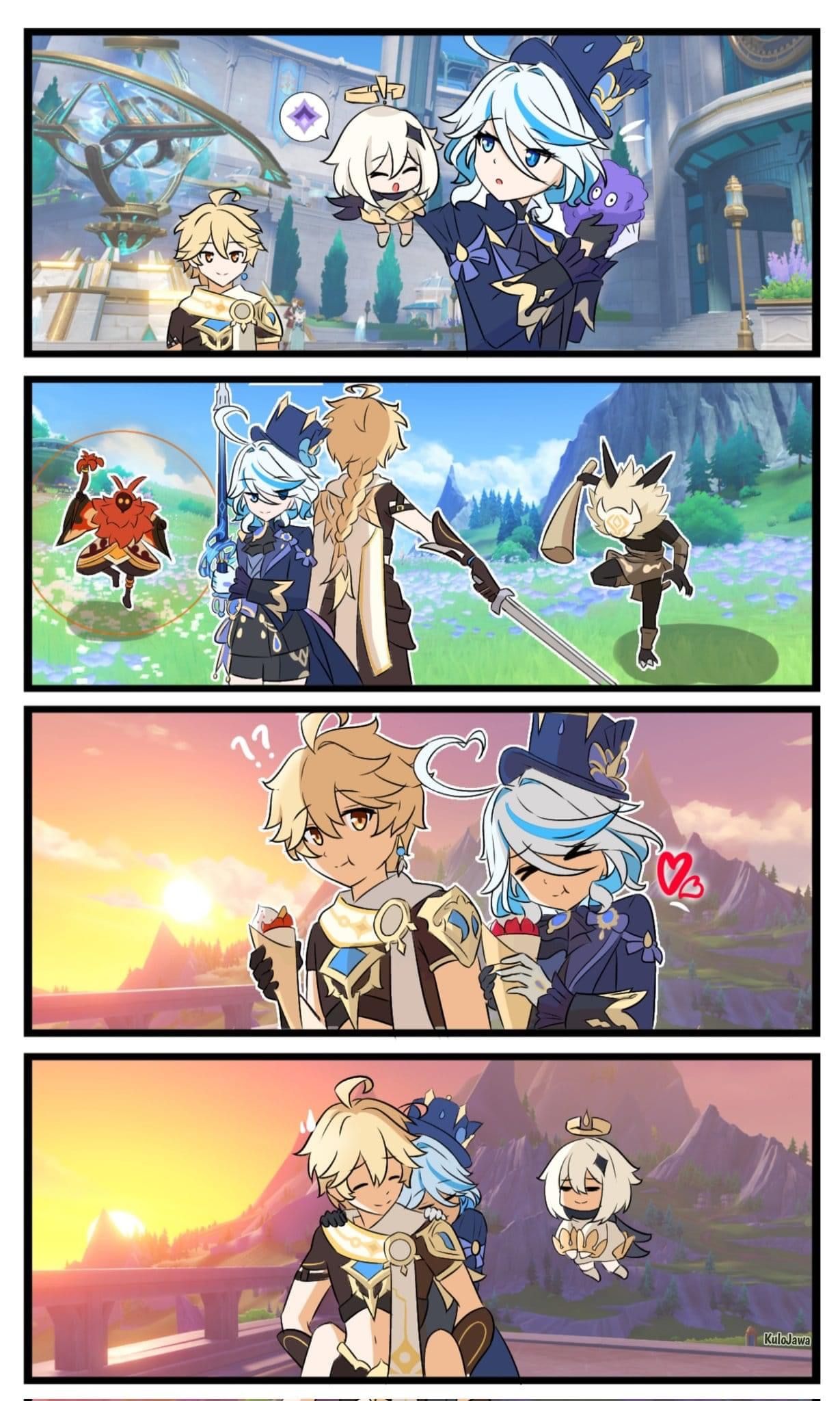 Furina and aether 💙💛 Genshin Impact | HoYoLAB