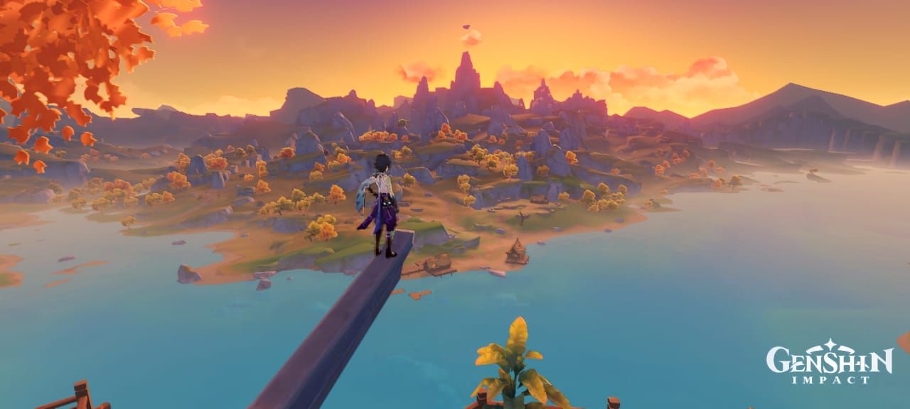 xiao observing liyue from wangshu inn Genshin Impact | HoYoLAB