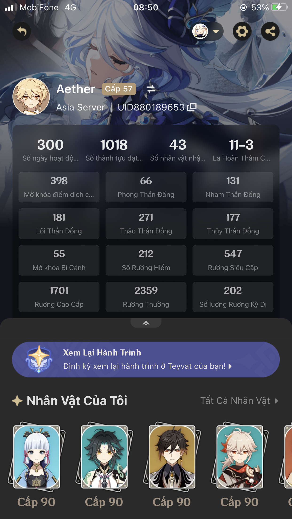 Tròn 300 ngày và đây là những j tui có :3 Genshin Impact | HoYoLAB