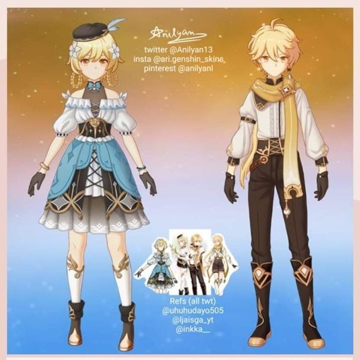 lumine & aether fontaine version 🤗 Genshin Impact | HoYoLAB