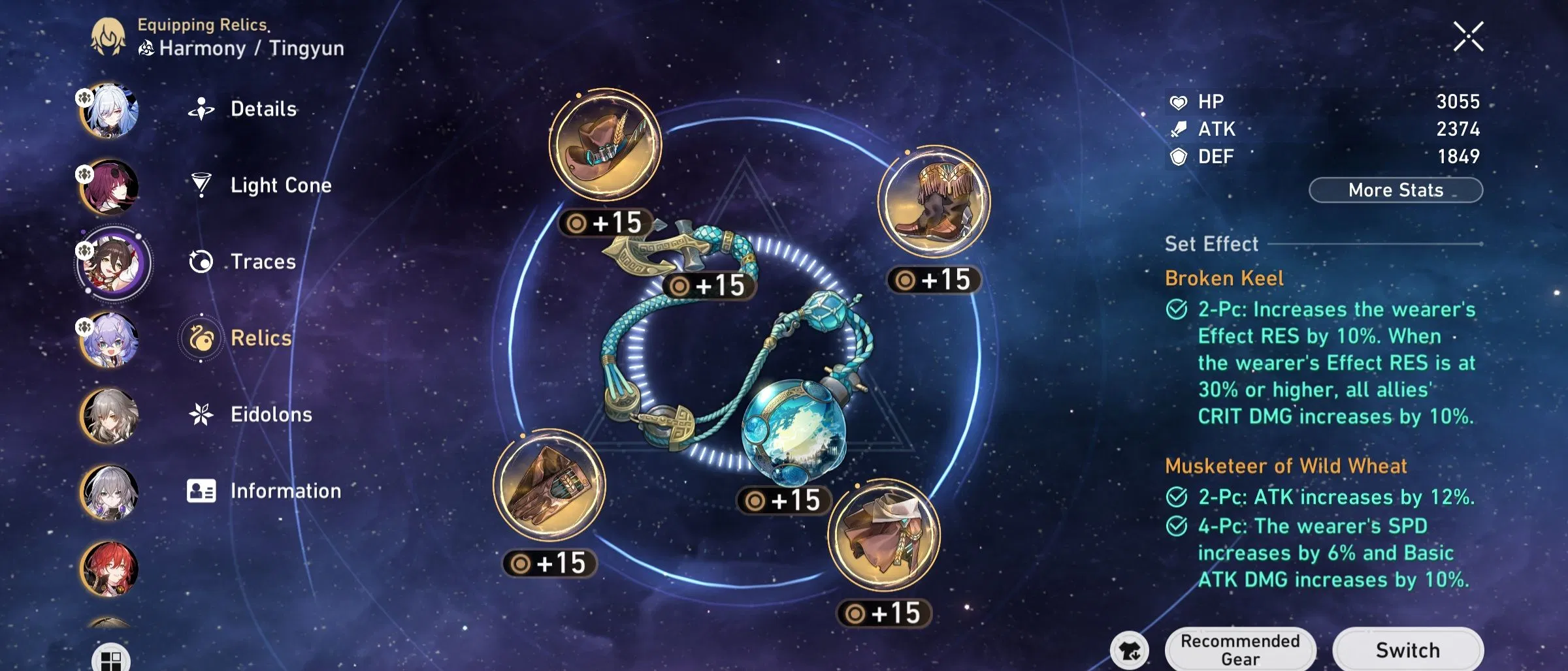 Unusual Tingyun build Honkai: Star Rail | HoYoLAB