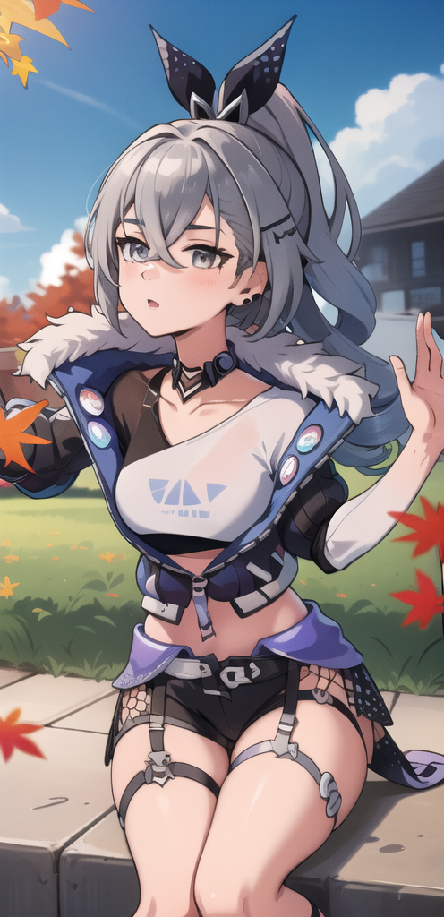 SilverWolf autumn Phone wallpapers (AI) Honkai: Star Rail | HoYoLAB