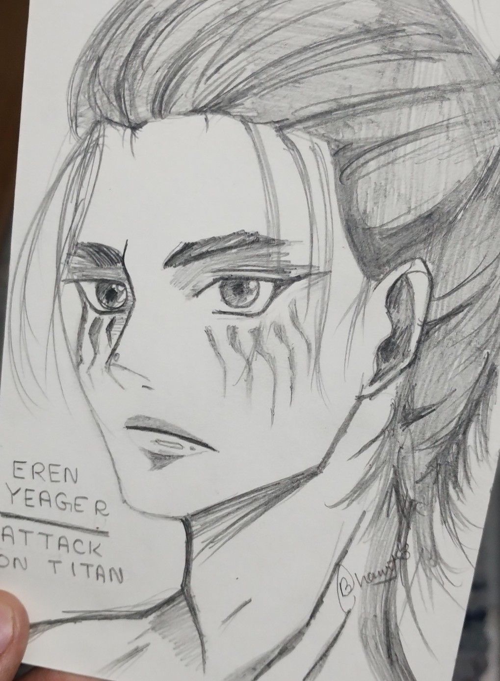 i drew EREN YEAGER.... | HoYoLAB