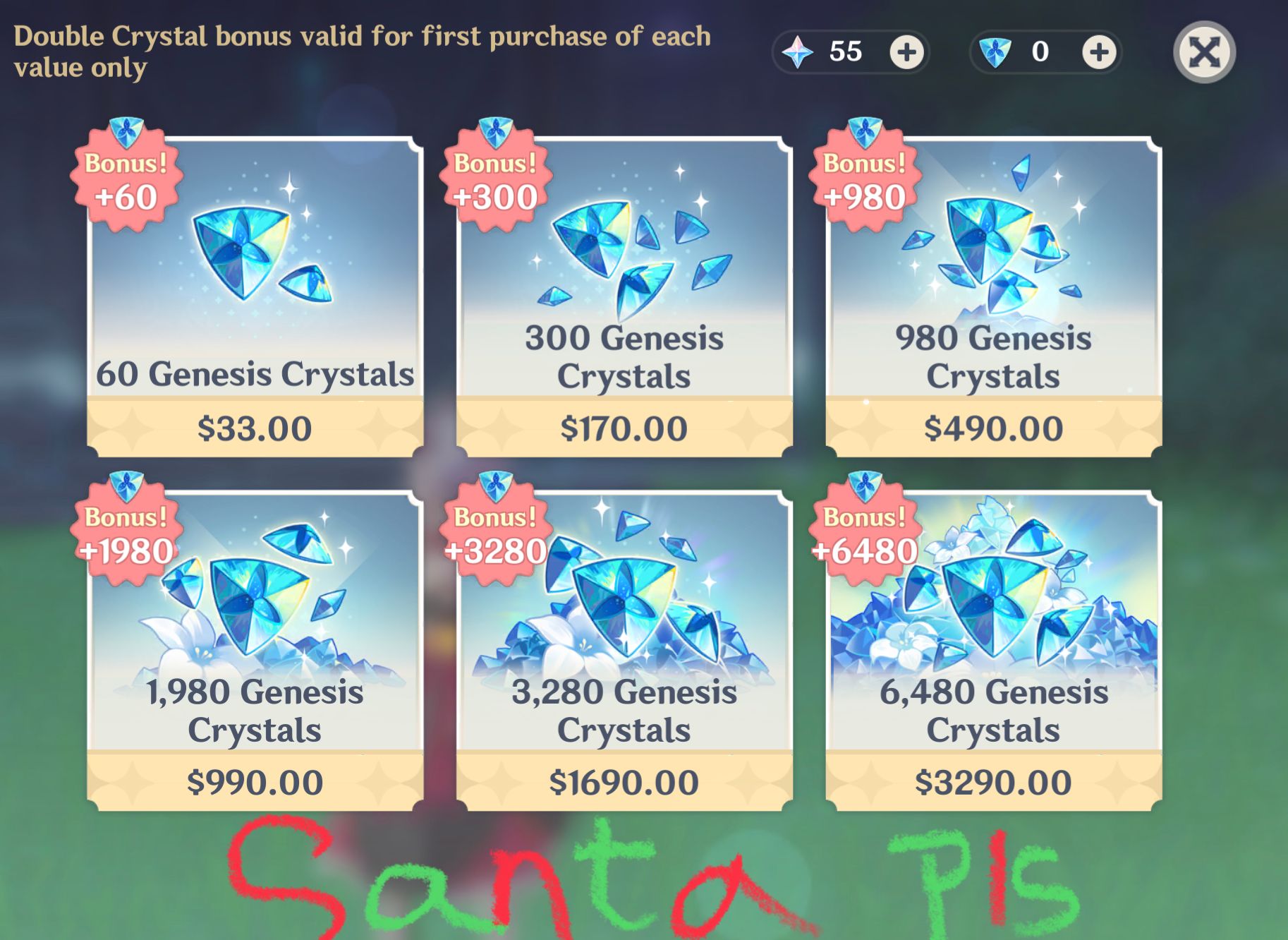 Santa for my wish to get a Merry Christmas Genshin Impact | HoYoLAB